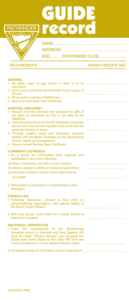 Guide Class – Age 15 – Pathfinders